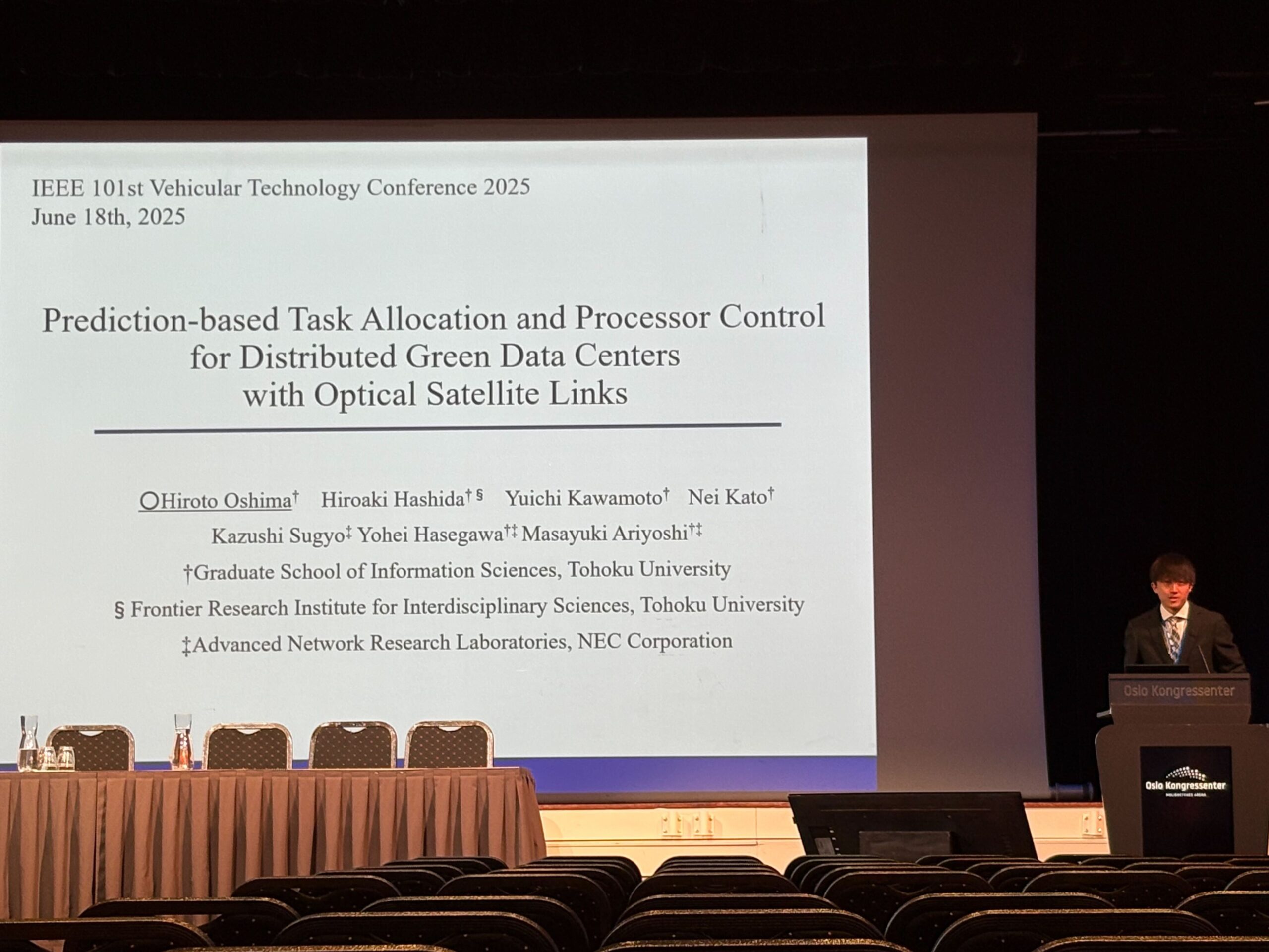 VTC-Spring @ オスロ – 川本・ロドリゲス研究室